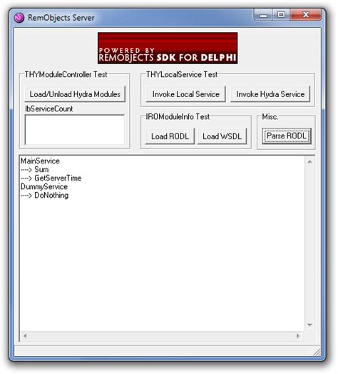 RemObjects SDK Services Sample Delphi RemObjects SDK Services Sample Delphi