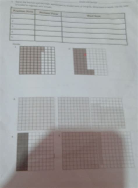 Name The Fraction And Decimal Representation StudyX