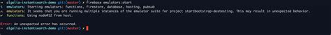 Firebase Emulatorstart Will Not Run · Issue 2307 · Firebase