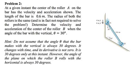 Solved Instructions Use ONLY Absolute Motion Analysis To Chegg Com