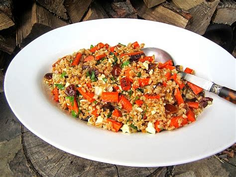Farro W Roasted Carrots Dates And Feta