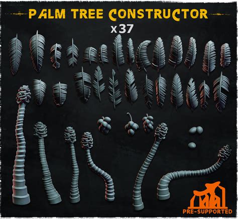 🌳 Palm Tree Constructor Basing Bits 10・ 3d File For 3d Printing・cults