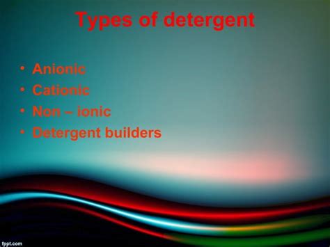 Synthetic Detergent Ppt Skin Care Beauty