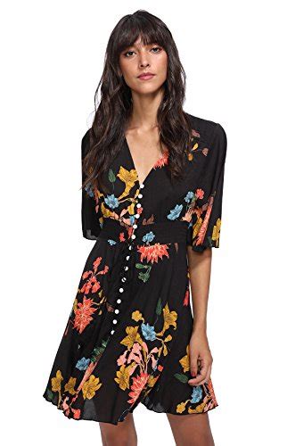 Milumia Womens Button Up Split Floral Print Flowy Party Maxi Dress Style Tips One
