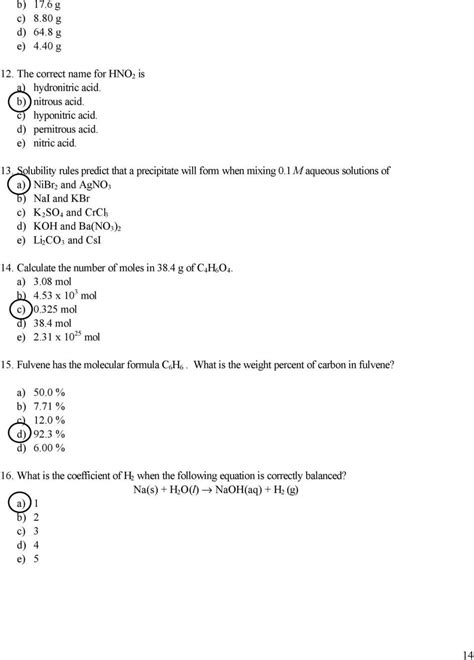 Specific Heat Chem Worksheet Answer Key Db Excel