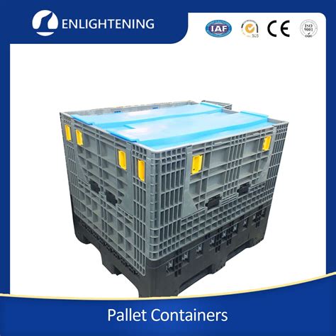 Folding Bulk Shipping Container Plastic Bin Large Collapsible Plastic