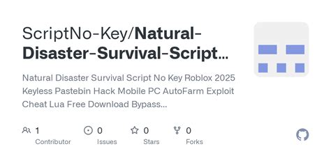 GitHub ScriptNo Key Natural Disaster Survival Script No Key 2025