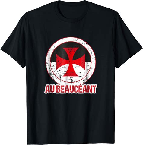 Knights Templar Cross Beauseant Battle Cry Crusader T Chickberry Shop
