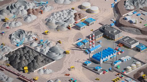 3d Model Extractive Industry 1 Vr Ar Low Poly Cgtrader