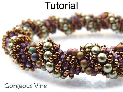 Beading Tutorial Pattern Bracelet Necklace Dutch Spiral