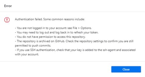 GitHub Desktop Cannot Authenticate After Upgrade Issue Desktop Desktop GitHub