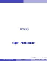 Understanding Heteroskedasticity In Time Series Models Course Hero