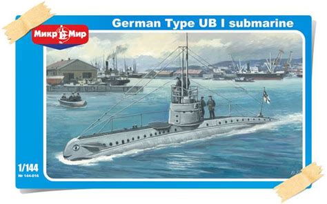 Revisión German Type UB I Submarine Mikro Mir jmodels net