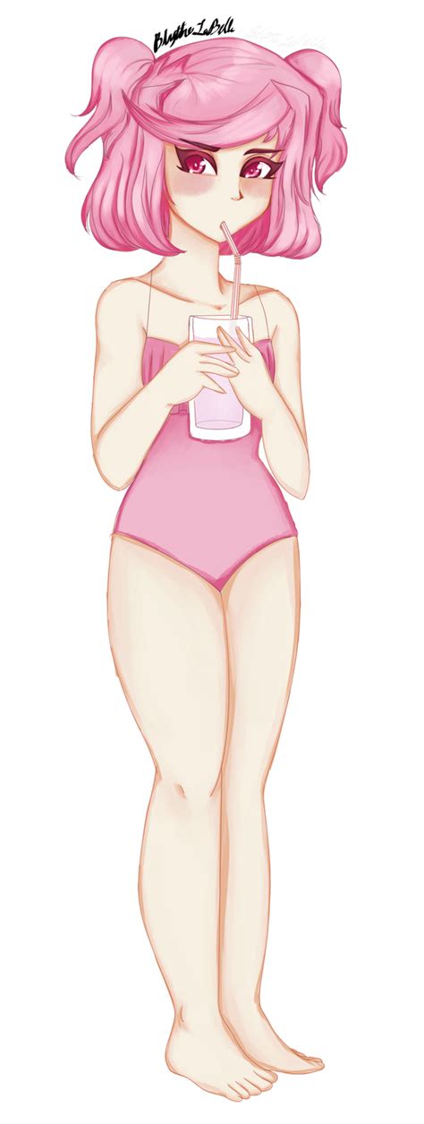 Beach Natsuki By Bluedonutillust On Deviantart