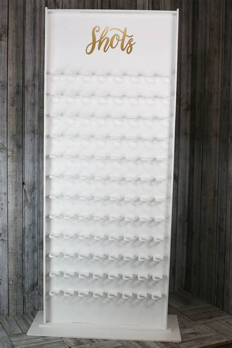 Shots Wall Shot Wall 19m Tall Holds 96 Shot Glasses With Etsy