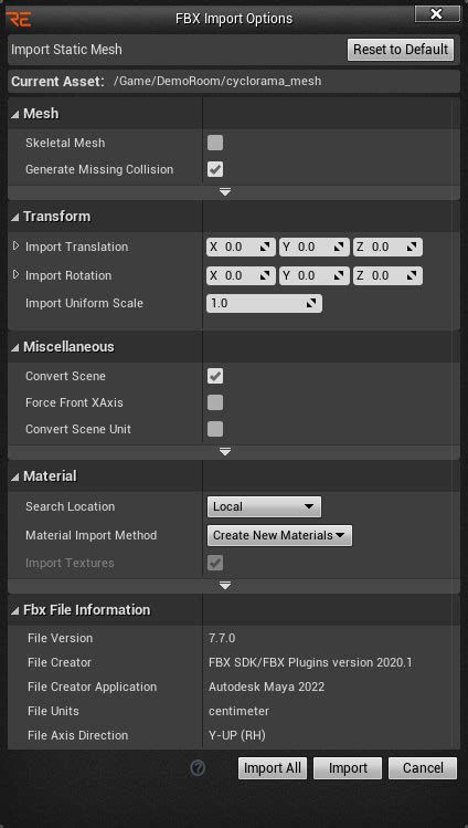Creating Custom Cyclorama Zero Density Documentation