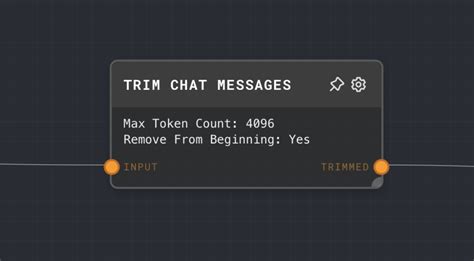 Trim Chat Messages Node Rivet