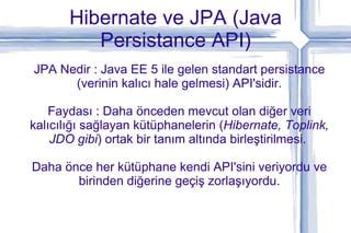 Hibernate Ve Jpa ODP