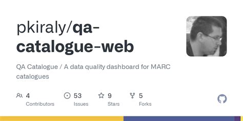GitHub Pkiraly Qa Catalogue Web QA Catalogue A Data Quality