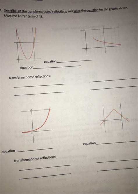 solved be all the transformations reflections and write the