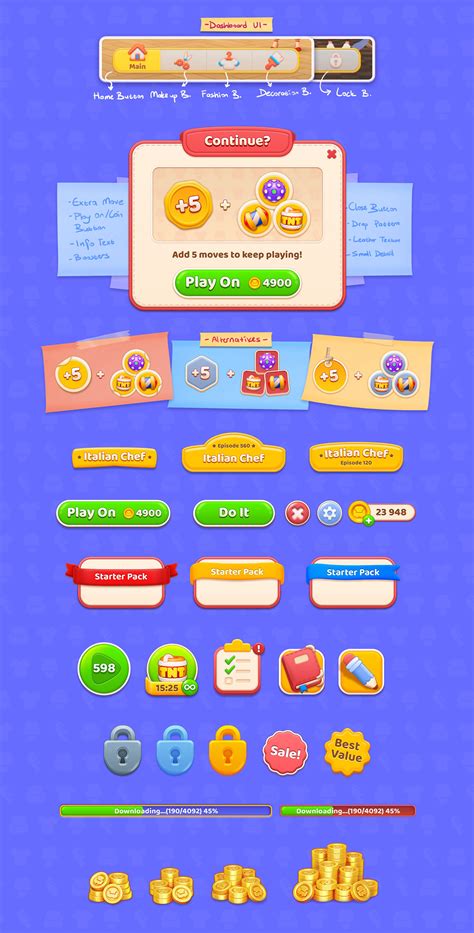 UI UX Game Design Design Friends Behance