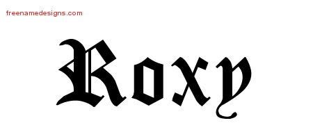 Roxy Archives Free Name Designs