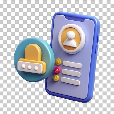 3d Phone And Account Login And Password Form Page User Authorization Sign In To Account