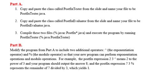 solved part a 1 copy and paste the class called