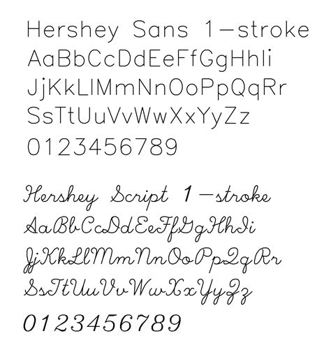 Modern Single Line Font