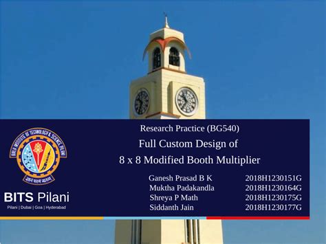 PDF Full Custom Design 8x8 Modified Booth Multiplier