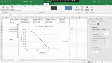 Aggregate Gradation Chart Excel Ms Excel Class 12 How To Sieve
