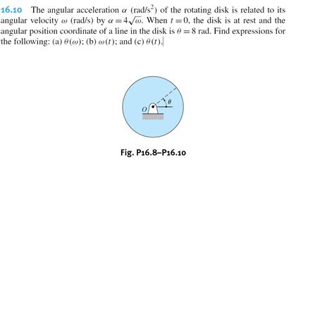 Solved The Angular Acceleration A Rads2 Of The Rotating