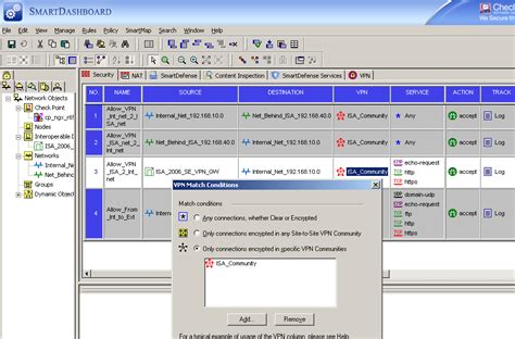 Configure An IPsec Tunnel Mode Site To Site VPN Between An ISA Server 2006 SP1 SE And A Check