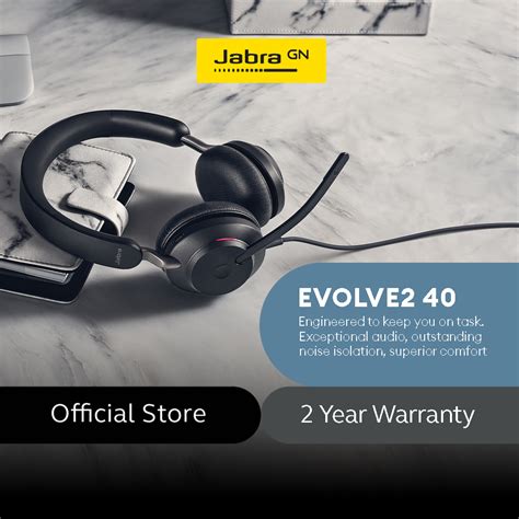 Jabra Evolve2 40 SE Stereo Wired Headsets USB A Passive Noise Cancelling Headphones Lazada PH
