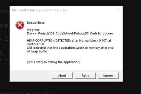 C Linked List Delete Operation Not Working In Visual Studio Using C Stack Overflow