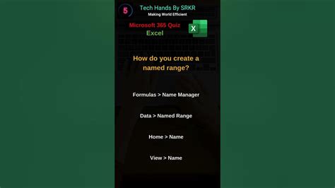 How Do You Create A Named Range Exceltips Exceltricks Excelquiz Exceltraining