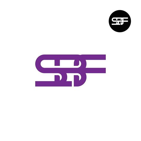 Letter Sbf Monogram Logo Design 25752976 Vector Art At Vecteezy