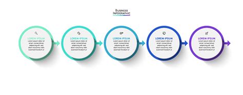 비즈니스 데이터 시각화 추상 배경 템플릿을 위해 설계된 타임 라인 인포 그래픽 아이콘 5에 대한 스톡 벡터 아트 및 기타 이미지