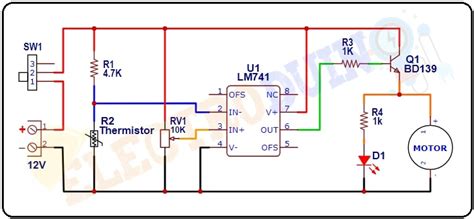 Heat Sensor Fan Cooling Circuit Diagram Circuit Diagram