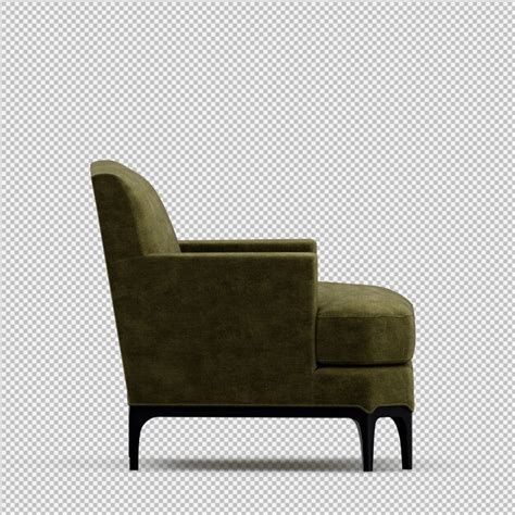 Premium Psd 3d Render Of Isometric Armchair
