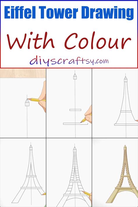 Eiffel Tower Drawing Ideas For Tourists DIYsCraftsy