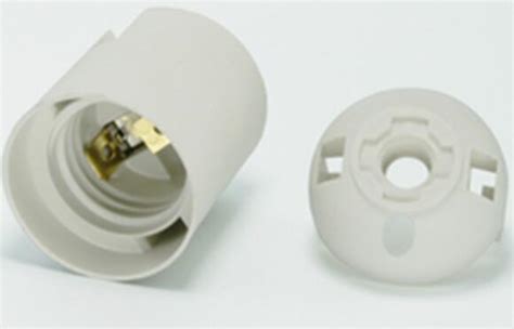 E E Bakelite Plastic Lamp Holder Sockets Black White