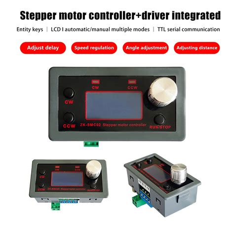 Stepper Motor Driver Controller Integrated Board Zk Smc01 Micro Step Resolution