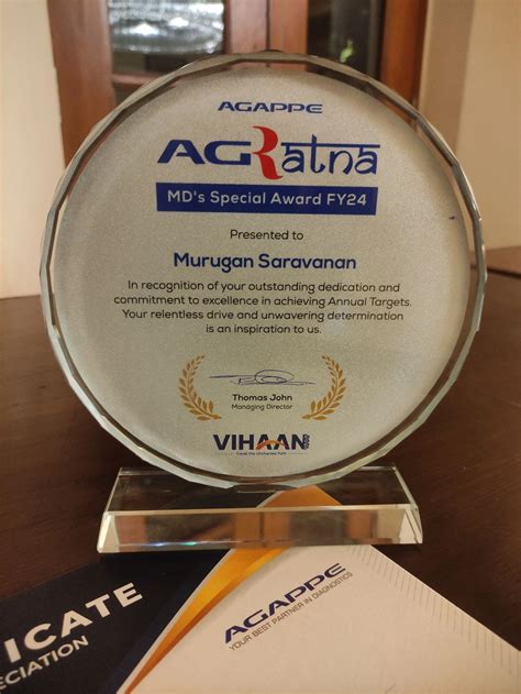 Murugan Saravanan On Linkedin Annualmeet Annualtargetachivement Succes Winner Award Agapmeet