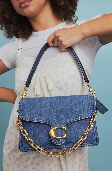 Coach Chain Tabby Denim Shoulder Bag Nordstrom
