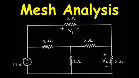 mesh analysis with 3 loops electrical engineering youtube