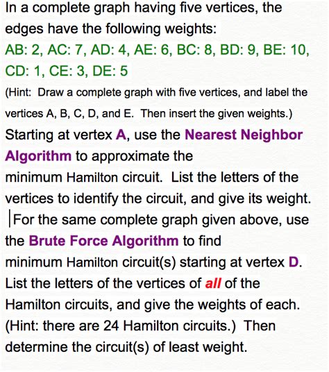 In A Complete Graph Having Five Vertices The Edges Chegg