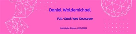 Daniel Woldemichael Molago Computer Science Graduate Full Stack Web