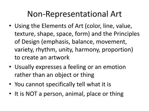 Ppt Representational Vs Non Representational Expression In Art Powerpoint Presentation Id
