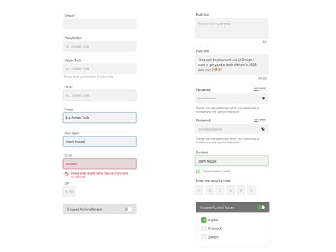 User Input Style Guide By Ulathi Ncube On Dribbble